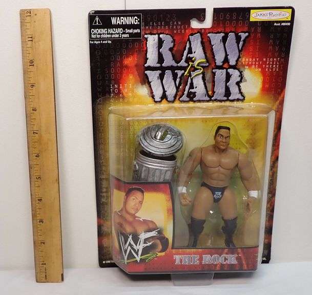 1999 The Rock WWF WWE Jakks Action Figure Raw is War - Auction Ohio