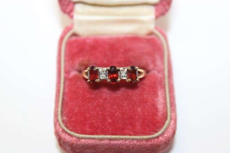 10K Gold, Ruby & Diamond Ring - Auction Ohio