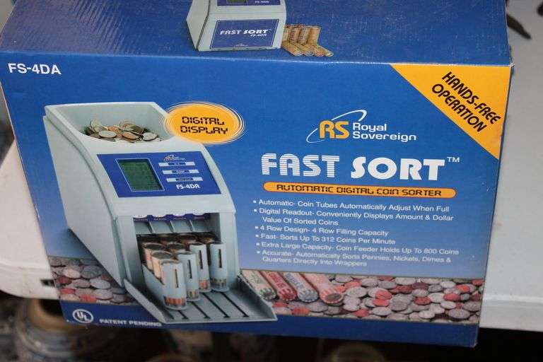 Fast Sort Automatic Digital Coin Sorter - Auction Ohio