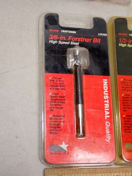 Sealed NEW Craftsman 3/8" 1/2" 5/8" Forstner Bits - Auction Ohio