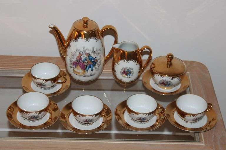 Italian China Tea Set - Auction Ohio