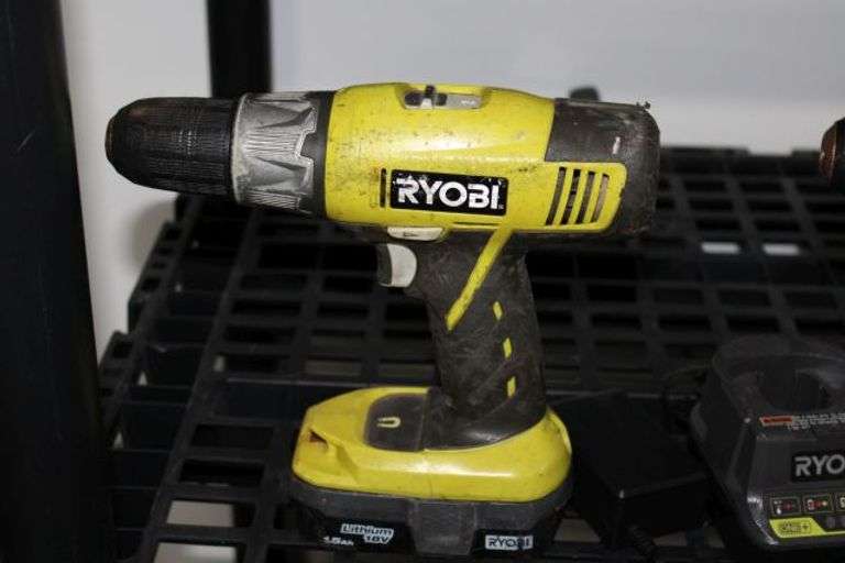 Ryobi Cordless Drills, Batteries, and Charger Set - Auction Ohio