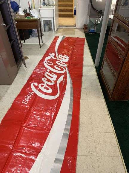 Coca-Cola Promotional Banner - Auction Ohio