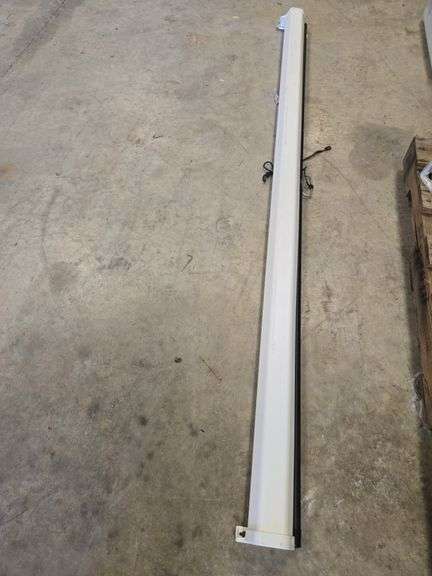Six foot wall mounted projector screen - Auction Ohio