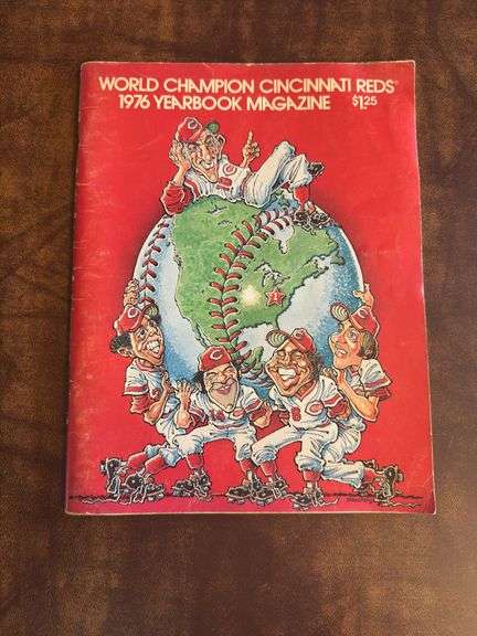 World Champion Cincinnati Reds 1976 Yearbook Magazine - Auction Ohio