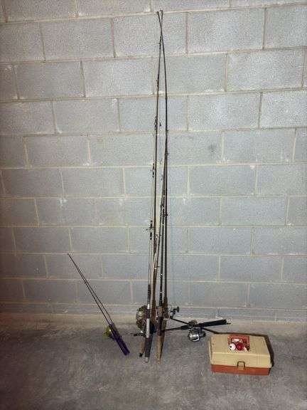 Fishing Poles and Tackle Box - Auction Ohio