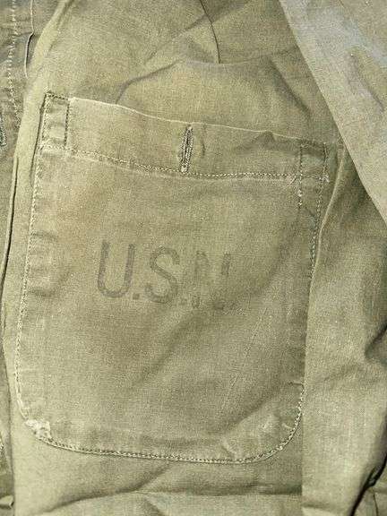 USN Olive Utility Shirt - Auction Ohio