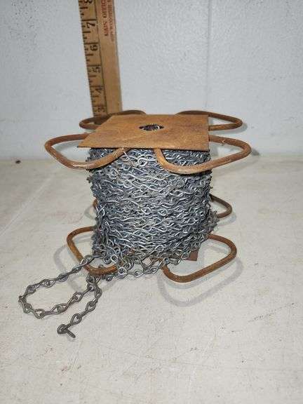 Partial Spool Jack Chain 10 Lb Working Load Limit On Metal Reel ...