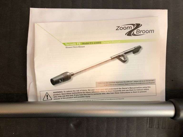 Zoom Broom Cordless Stick Blower - Auction Ohio