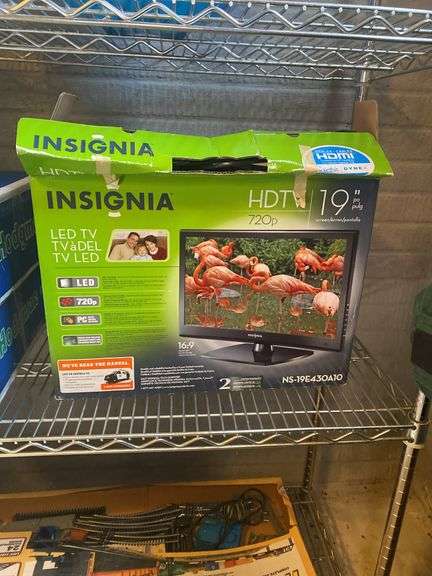 Insignia 19” LED HDTV with remote - Auction Ohio
