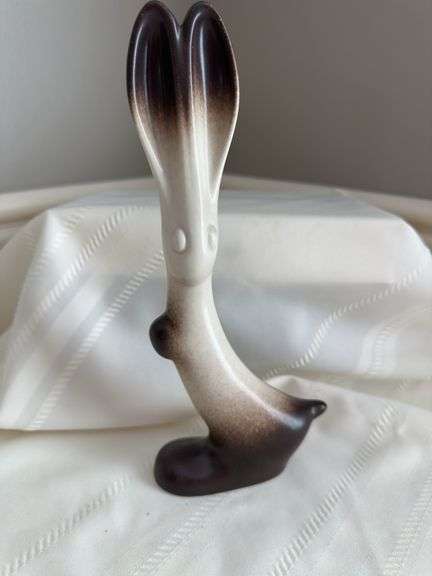 Vintage Howard Pierce Jack Rabbit Porcelain Art Pottery MCM Figurine ...