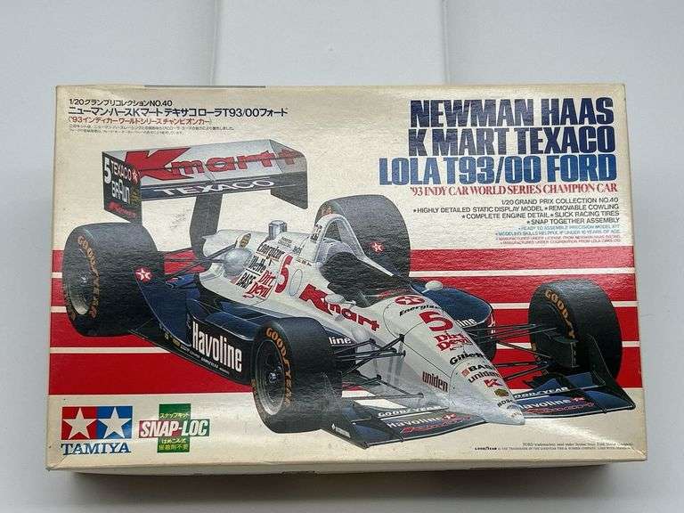 Tamiya 1/20 Scale Newman Haas K-Mart Texaco Lola T93/00 Ford '93 Indy ...