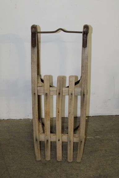 Vintage German Wood Sled - Auction Ohio