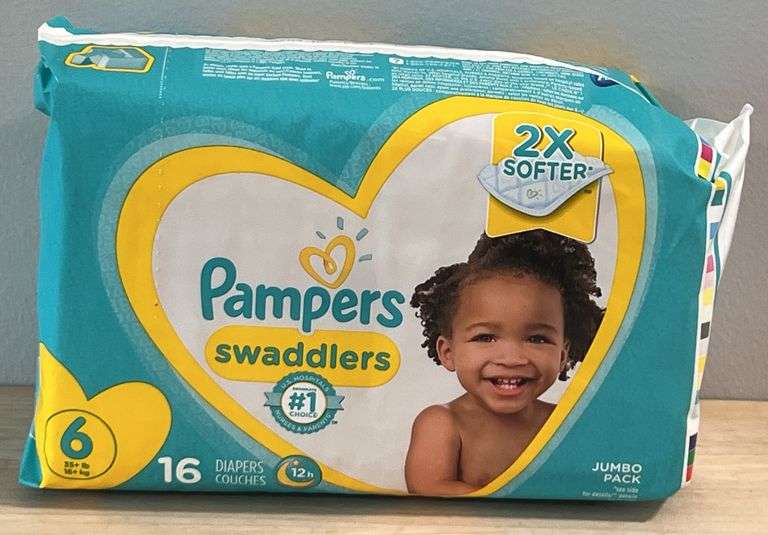 Pampers Baby Diapers - Swaddlers - Size 6, 16 Count, Ultra Absorbent ...