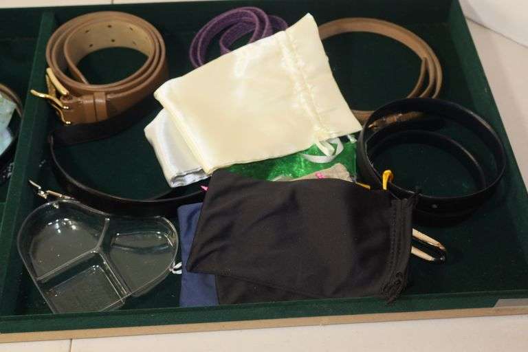 Jewelry Tray &. Belts - Auction Ohio