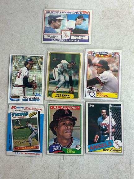 7 Rod Carew Cards - Auction Ohio