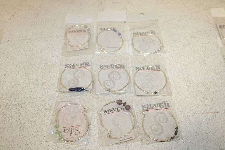 Sterling Silver, Crystal Bead & Pearl Bracelets - Auction Ohio