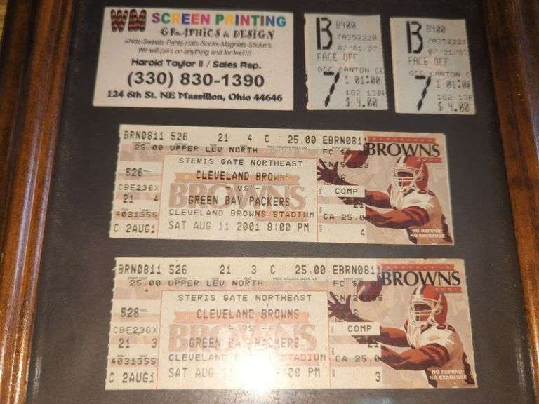 Collectible tickets - Auction Ohio
