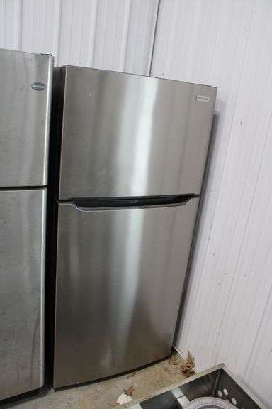 Frigidaire Stainless Steel Top-Freezer Refrigerator - Auction Ohio