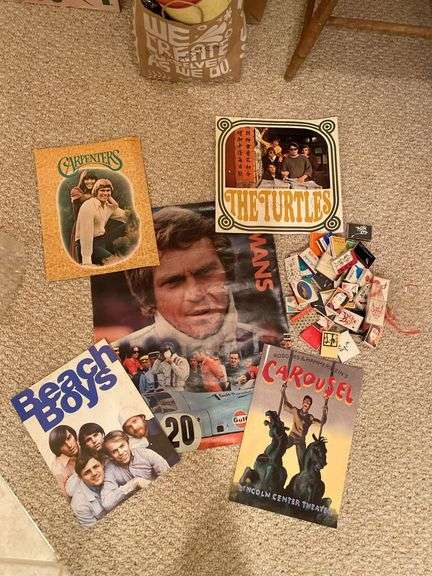 Signed Rock memorabilia - Steve McQueen poster - matchbox collection ...