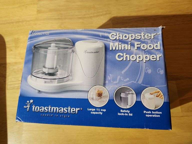 Toastmaster Chopster Mini Food Chopper New In Box - Auction Ohio