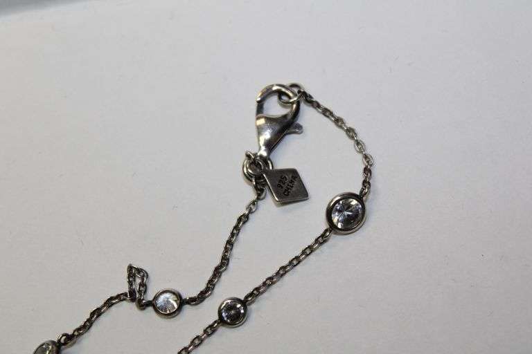 Sterling Silver & Rhinestone Necklace - Auction Ohio