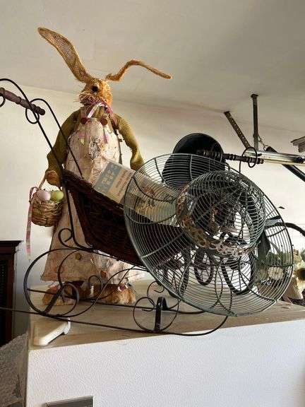 Rustic Easter Bunny with Sleigh - Auction Ohio