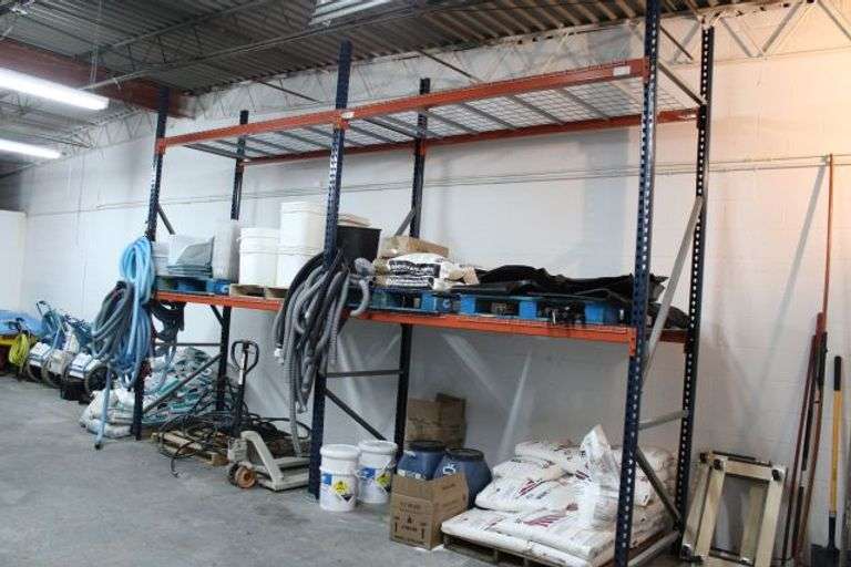 Steel Pallet Racking System With Wire Decking - Auction Ohio