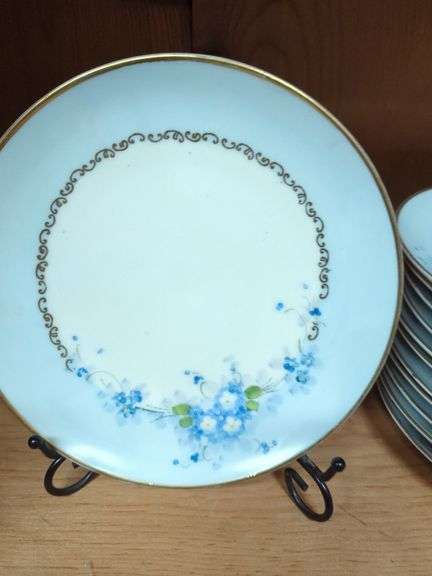 Antique Forget Me Nots plates - Auction Ohio