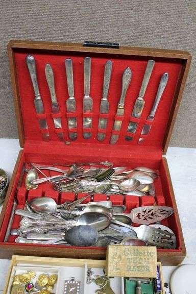 Collection of Flatware, Jewelry, Coin and Miscellaneous Items - Auction Ohio