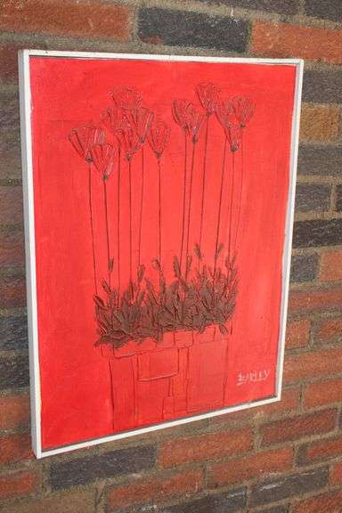 Barley Abstract Floral Painting - Auction Ohio