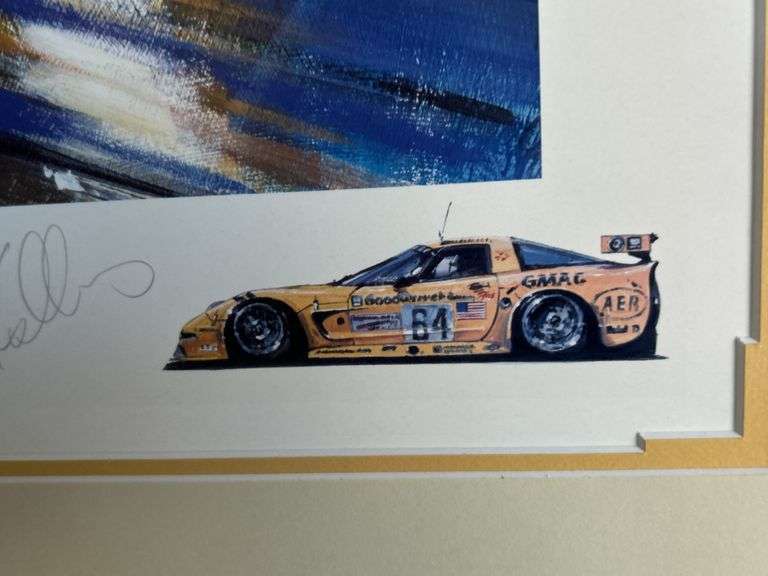 Framed Nicholas Watts "Thunder and Lightning - Le Mans 2001" Limited ...