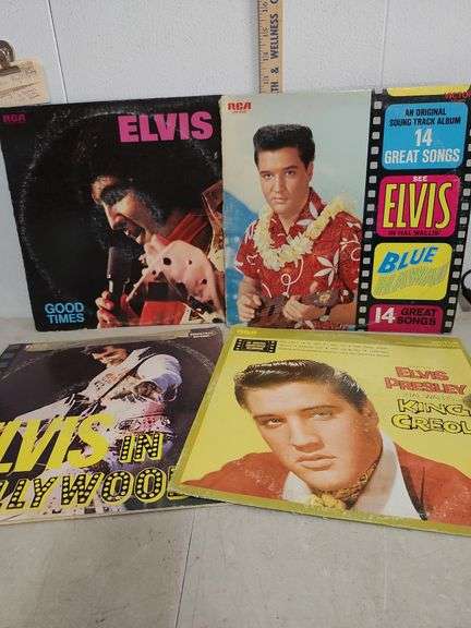 4 Assorted Elvis Records - Auction Ohio