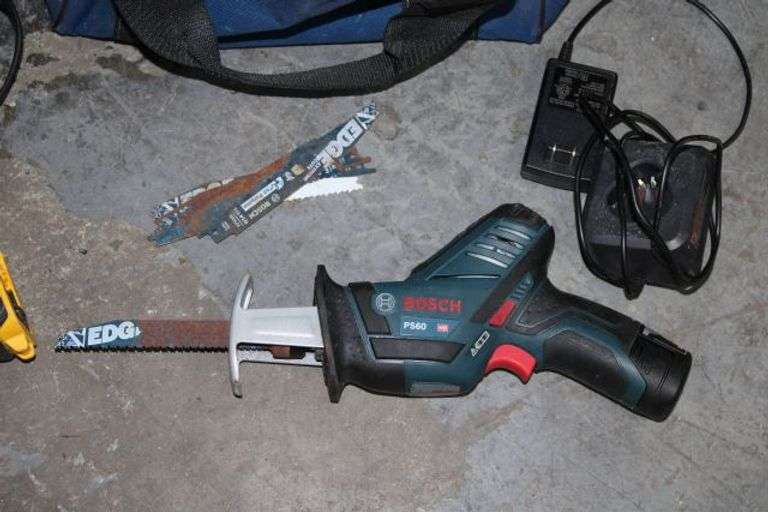 Set of Bosch and DeWALT Reciprocating Saws with Accessories, and ...