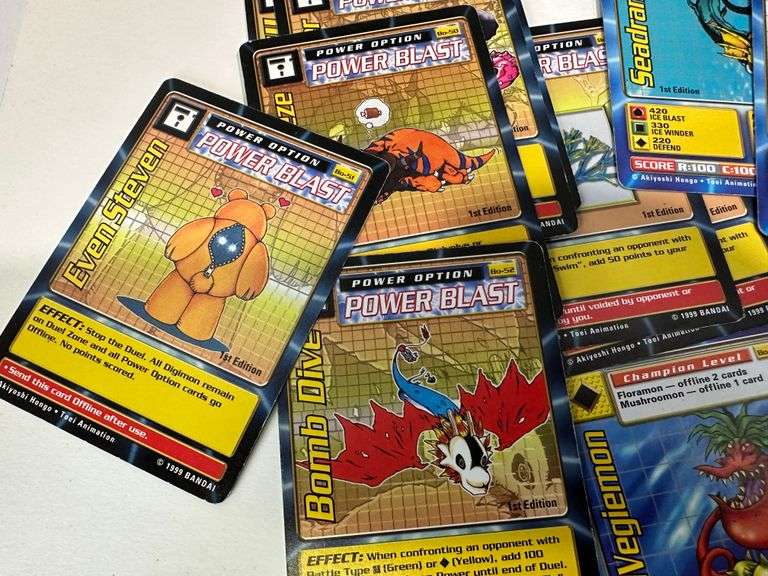 1999 Digimon Trading Card Lot Some 1st Editions - Auction Ohio