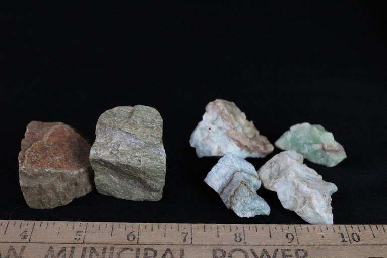 Blue Aragonite & Vesuvianite - Auction Ohio