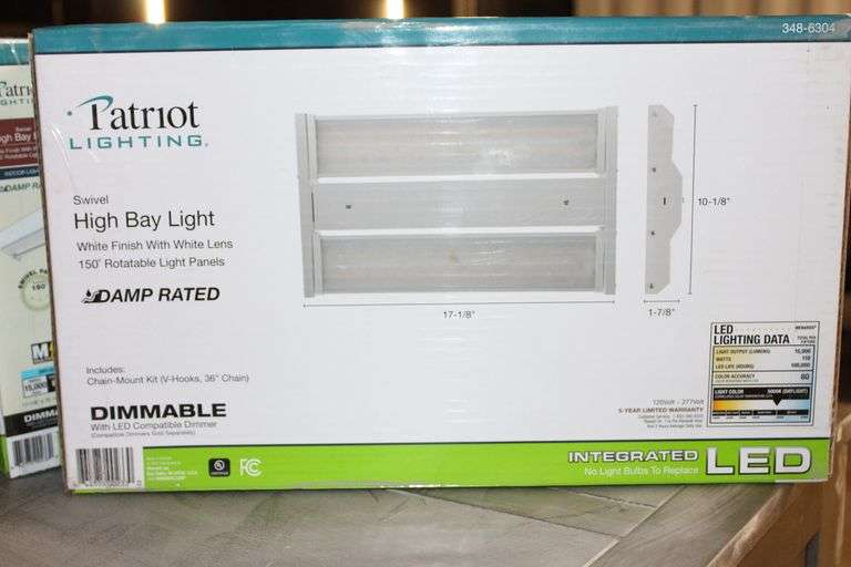 Two New Patriot Swivel High Bay LED Lights - Auction Ohio
