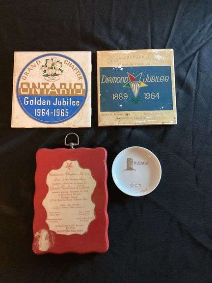 Lot of Order of the Eastern Star (OES) Grand Chapter Memorabilia ...