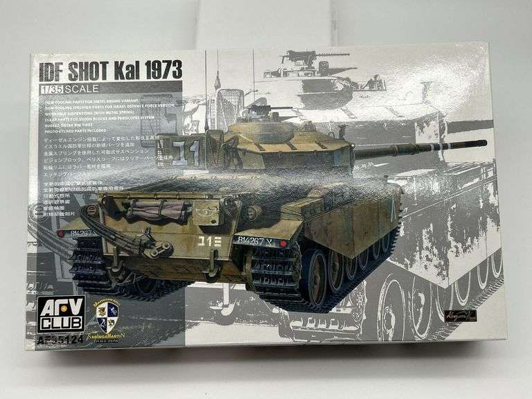 AFV Club 1/35 Scale IDF Shot Kal 1973 Tank Model Kit (AF35124 ...