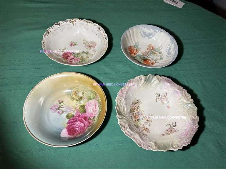 For Hand Painted Bowls - Auction Ohio