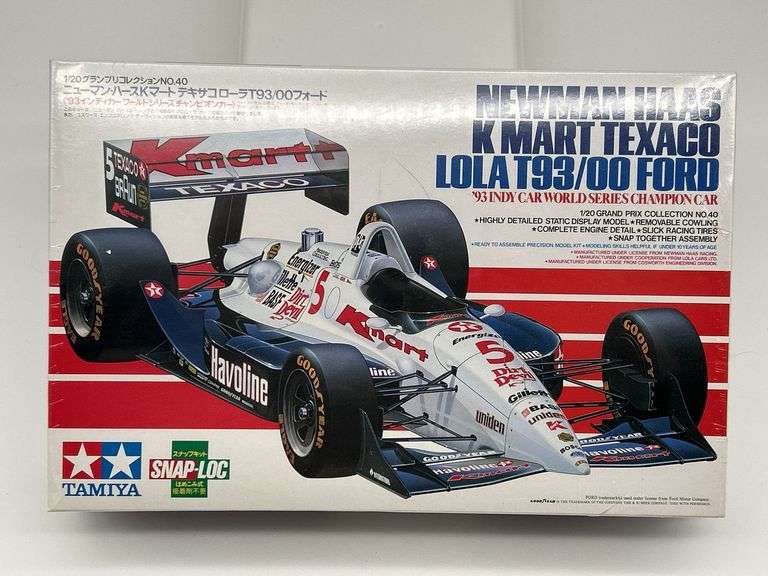 Tamiya Lola T93/00 Ford 1/20 Scale Model Kit – Newman Haas Kmart Texaco ...