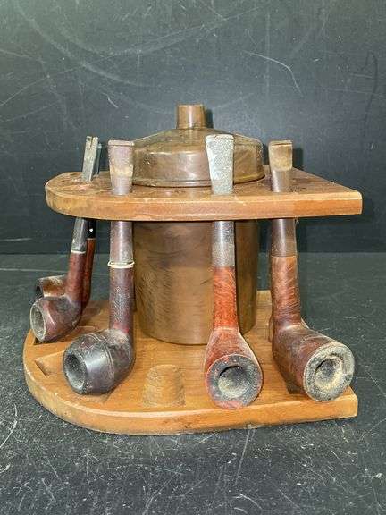 Pipe stand with pipes - Auction Ohio