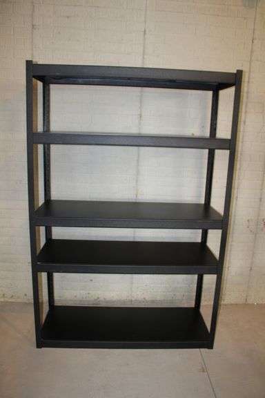 Black Metal Shelving Unit - Auction Ohio