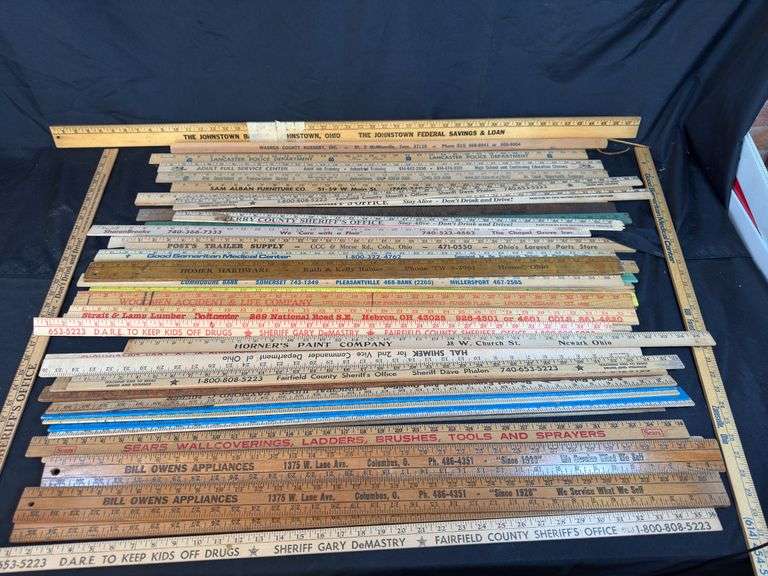 Vintage Advertising Yardsticks - Auction Ohio