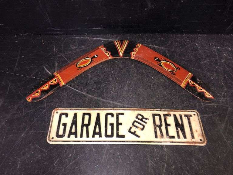 Boomerang & Sign - Auction Ohio