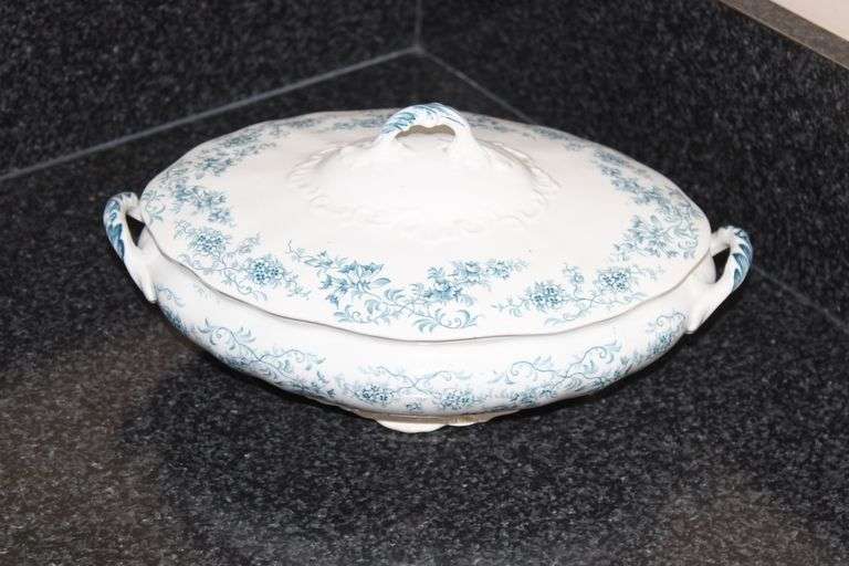 Antique Covered China Serving Dish - Auction Ohio