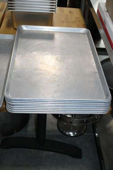 Ten Full-Size Aluminum Sheet Trays - Auction Ohio