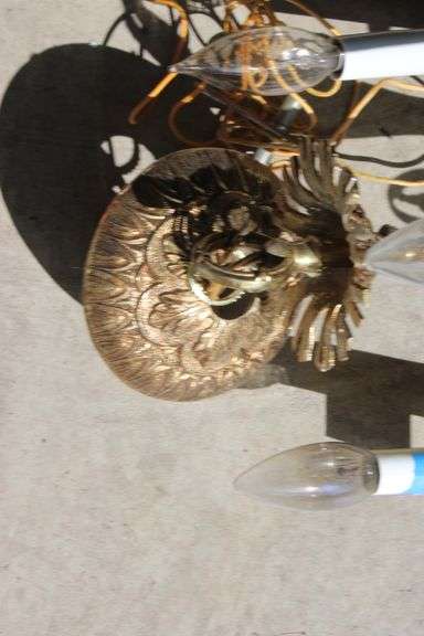 Rococo Swan Light Fixture - Auction Ohio