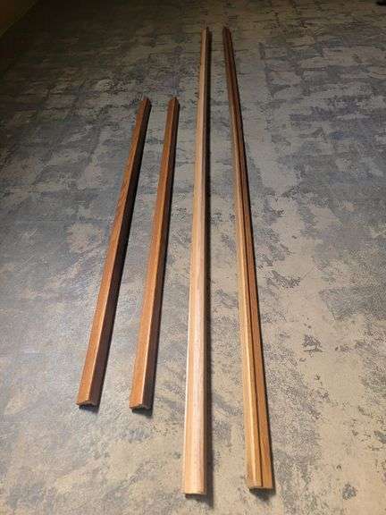 Wood Caps Believe To Be Oak 11'x8" & 6' 8" - Auction Ohio