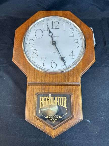 Waltham Regulator Wall Clock - Auction Ohio